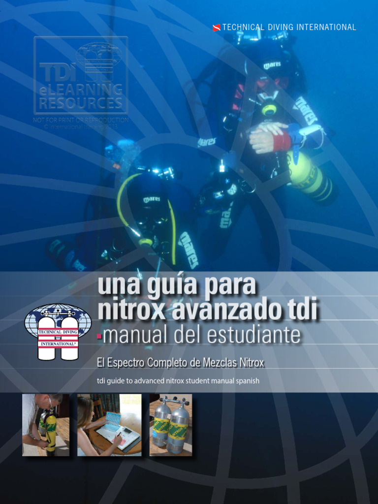 TDI_Advanced_Nitrox_Manual_es_es | PDF | Buceo bajo el agua | Oxígeno