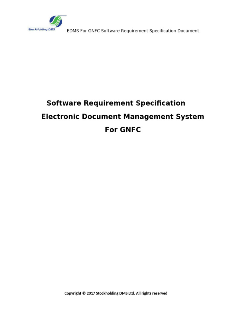 Software Requirement Specification - GNFC - V1.0 | PDF | Backup ...