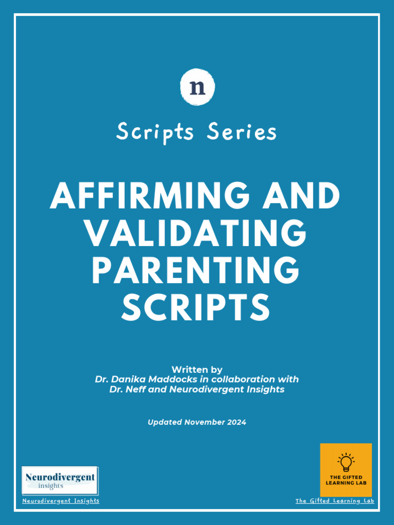 Parenting Scripts for Difficult Moments | PDF | Behavioural Sciences ...
