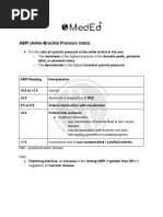 ABI Worksheet: Patient Name: Patient ID: Date | PDF | Medical ...