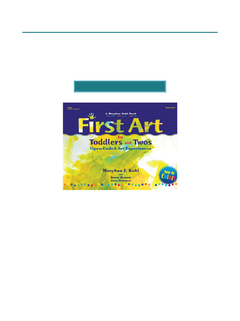 Instant Get First Art For Toddlers and Twos Open Ended Art Experiences ...