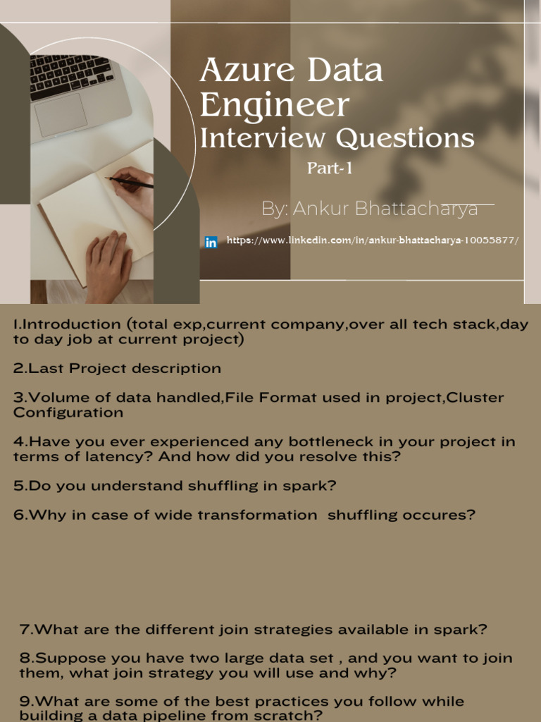 Azure de Interview Question Set Part 1 1710925748 | PDF | Apache Spark | Software