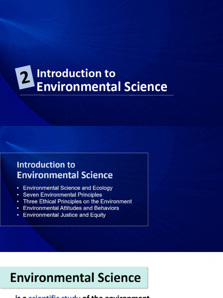 Module 02 Introduction To Environmental Science | PDF
