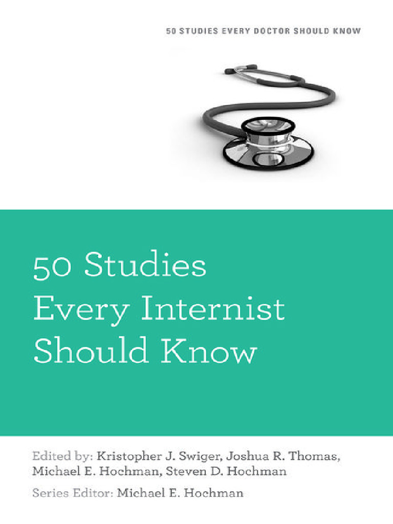 Essential Studies for Internists | PDF | Dash Diet | Medical Specialties