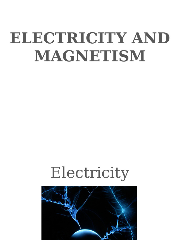 Perez IPC Electricity and Magnetism PPT 2018-19 | PDF | Series And ...