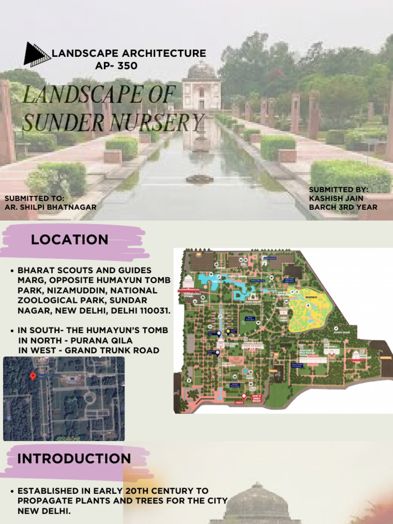Landscape in Sunder Nursery | PDF | Trees | Landscape Architecture