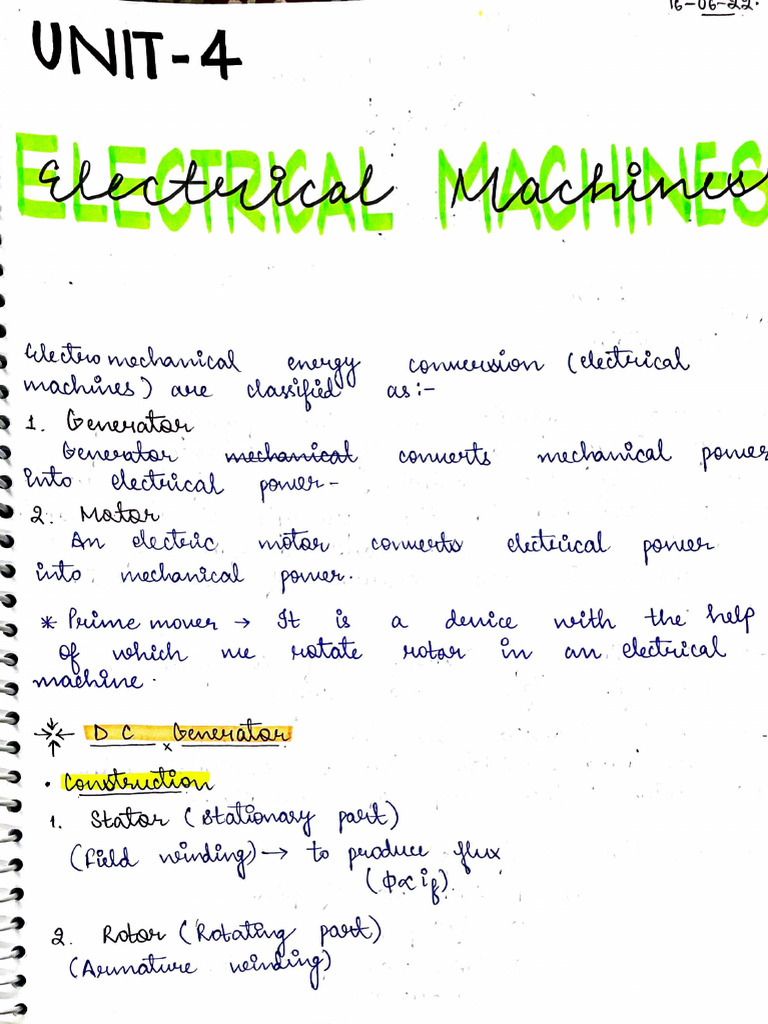 Unit 4,5 Electrical | PDF