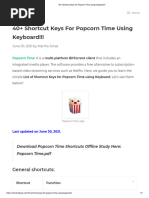 DAUM Potplayer Keyboard Shortcuts | PDF | Video | Sound Recording And ...