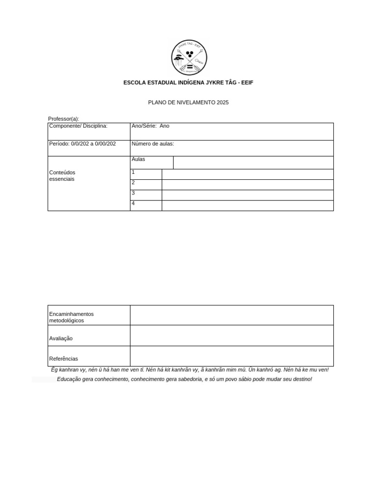 1° Nivelamento. | PDF