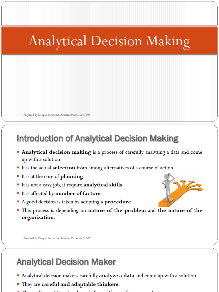 Chapter 2-Analytical Decision Making | PDF | Statistics | Data Analysis