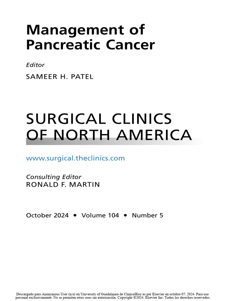 Management of Pancreatic Cancer | PDF | Stent | Pancreatic Cancer
