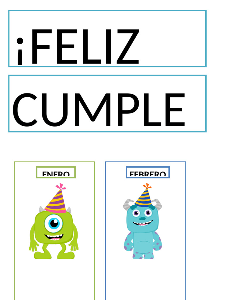 CARTEL DE CUMPLES | PDF