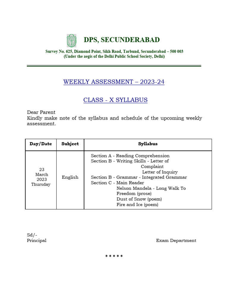 WT Exam Syllabus | PDF