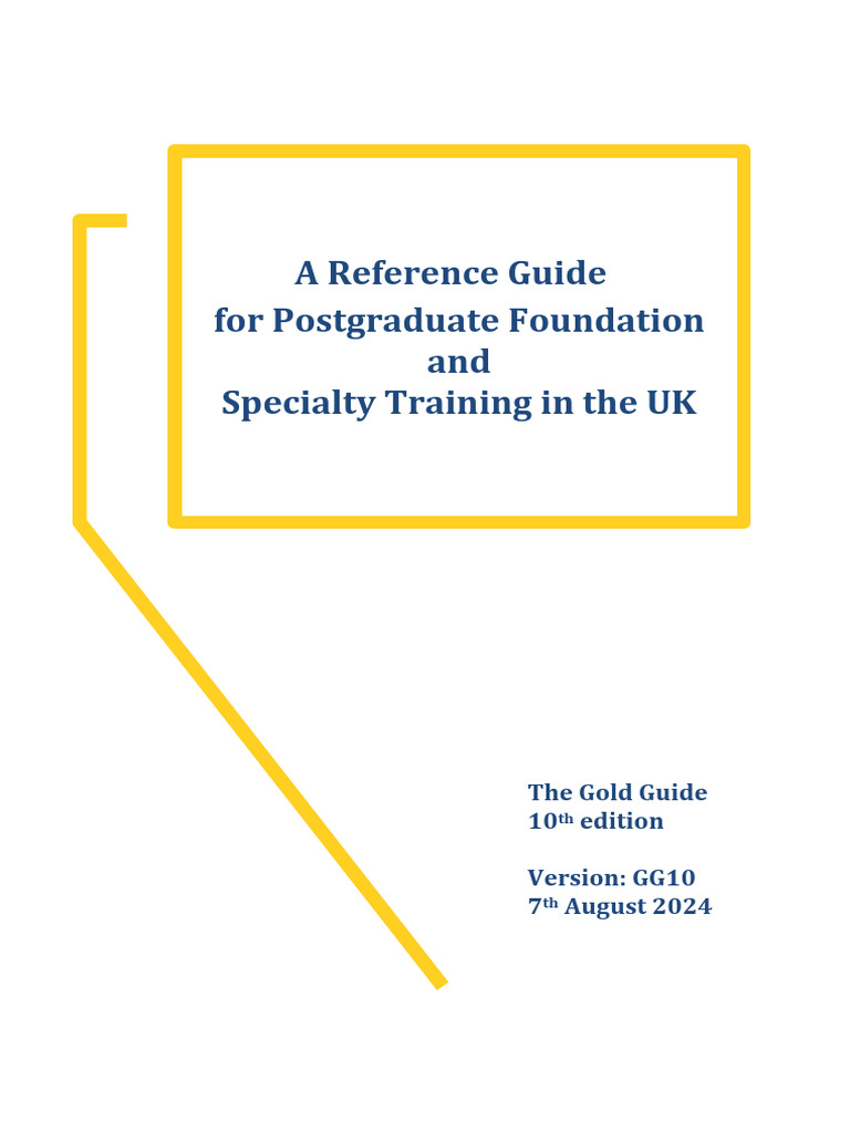 Gold Guide 10th Edition August 2024 | PDF | General Practitioner ...