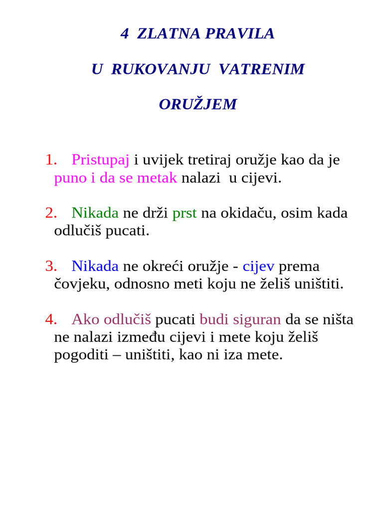4 - Zlatna Pravila A3 | PDF
