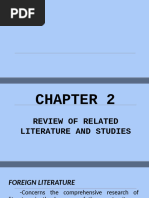 Overview of "FOREIGN RELATED Literature & Local Related Literature ...