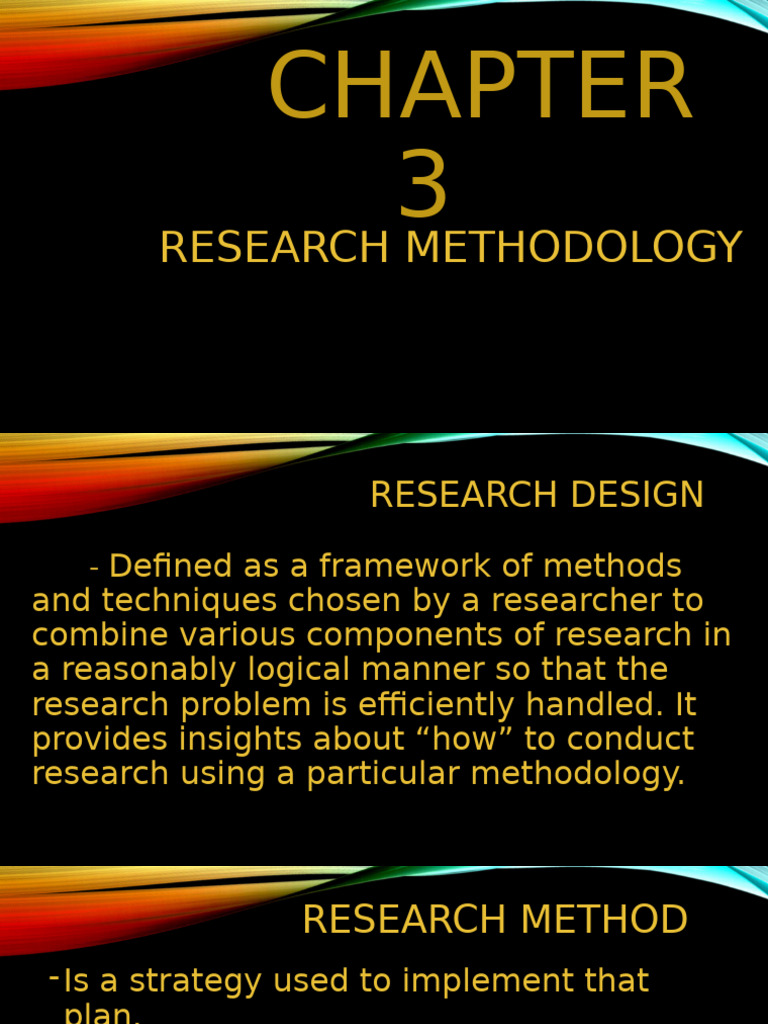 Chapter 3 Methodology | PDF