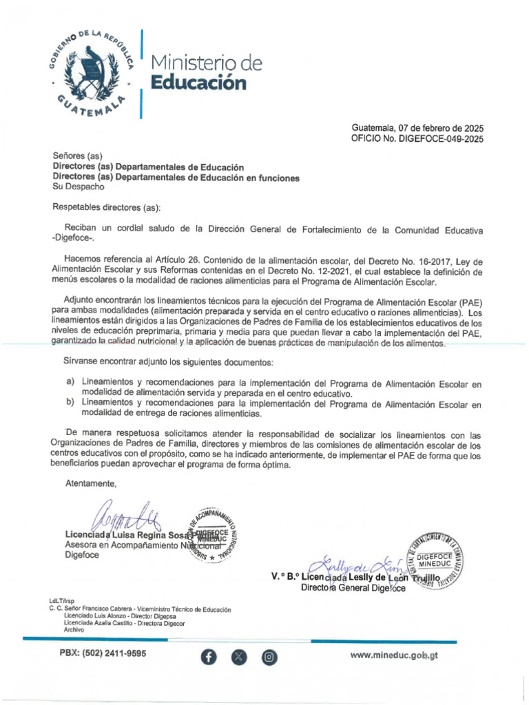 Oficio Digefoce-49-2025 | PDF