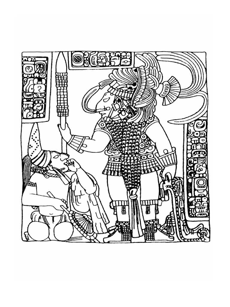 Coloring Maya Art British Museum 3 | PDF