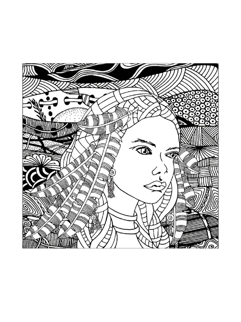 coloring-page-maya-girl | PDF