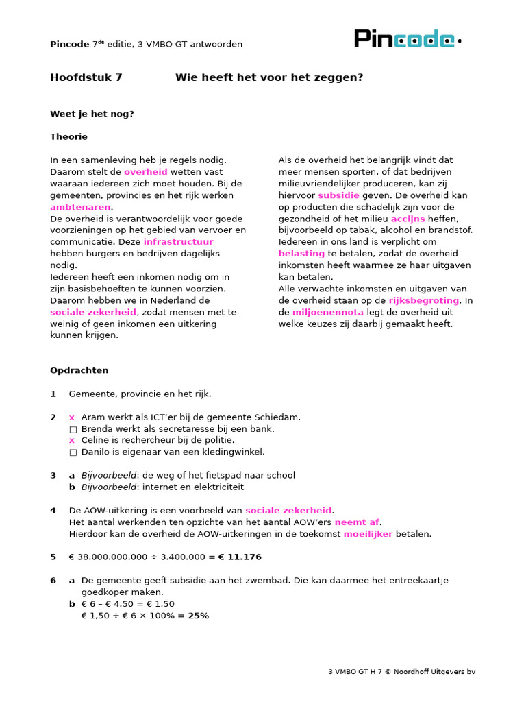 3GT H.7 Antwoorden | PDF