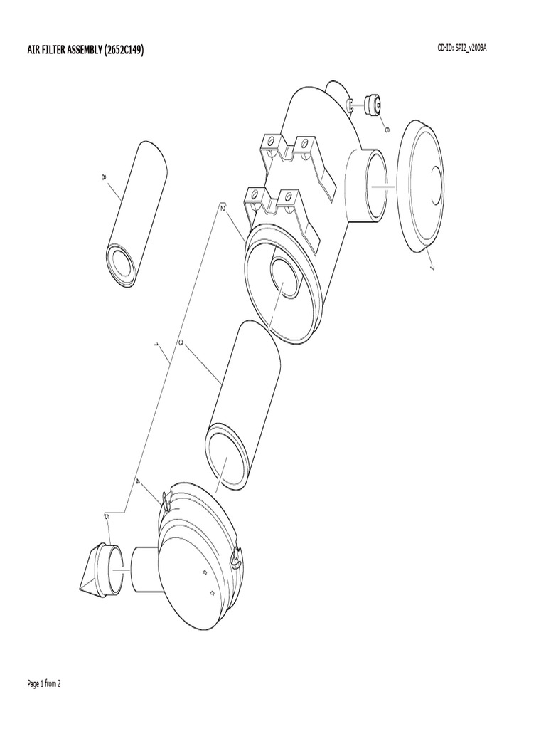 AIR FILTER ASSEMBLY (2652C149) | PDF
