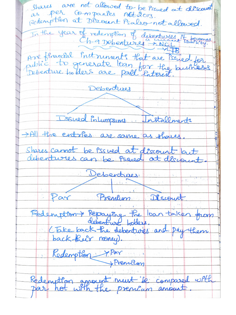 Debentures Notes | PDF