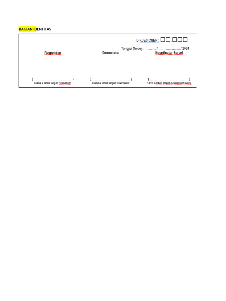 Profil Responden Survey Bencana | PDF