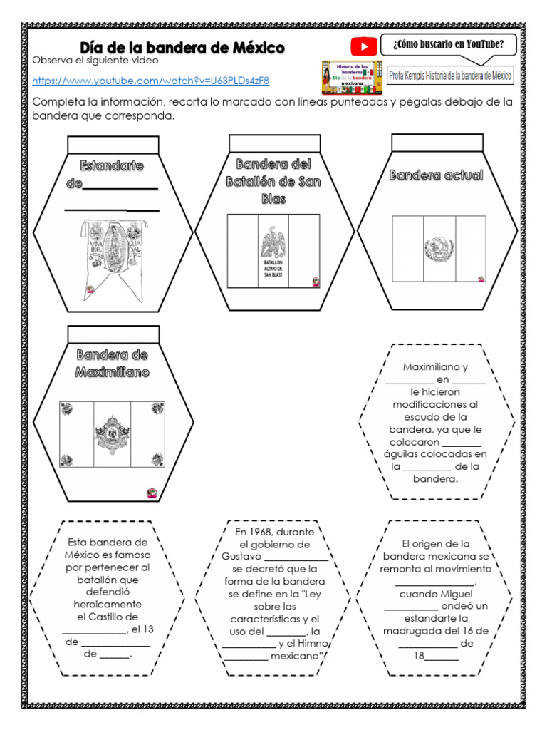 Actividades sobre la Bandera de México | PDF | Los símbolos | Símbolos ...