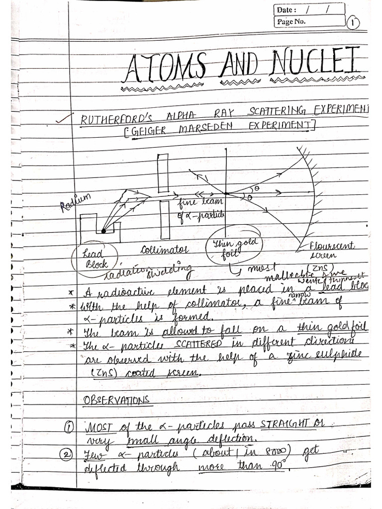 Atom and Nuclei | PDF