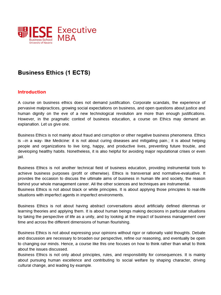 Business-Ethics | PDF | Business Ethics | Decision Making