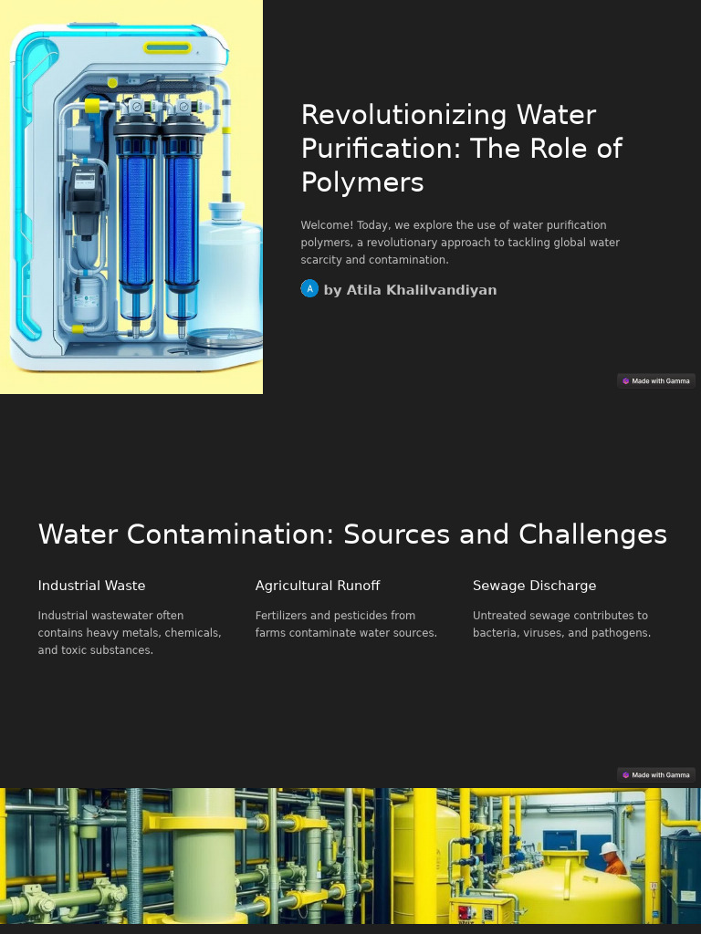 Revolutionizing Water Purification The Role of Polymers | PDF | Water ...