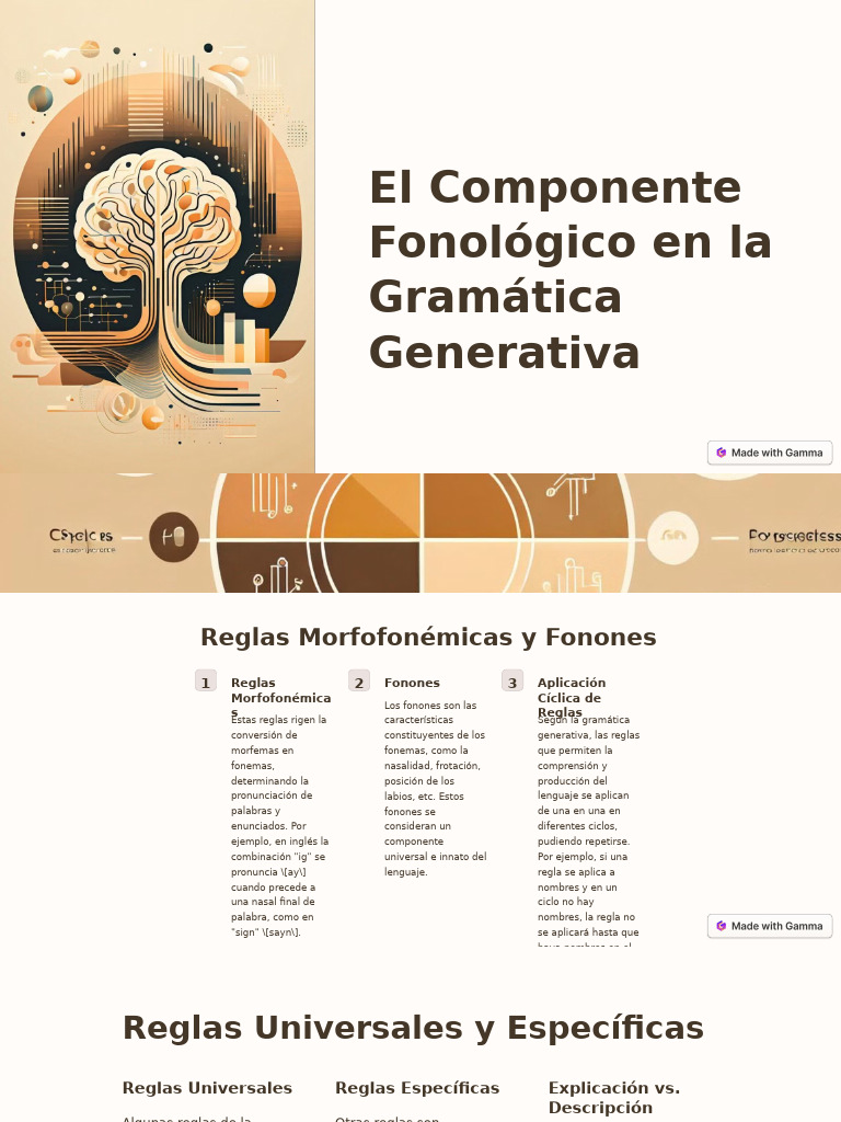 Gramática Generativa: Reglas y Debate | PDF | Gramática | Semántica
