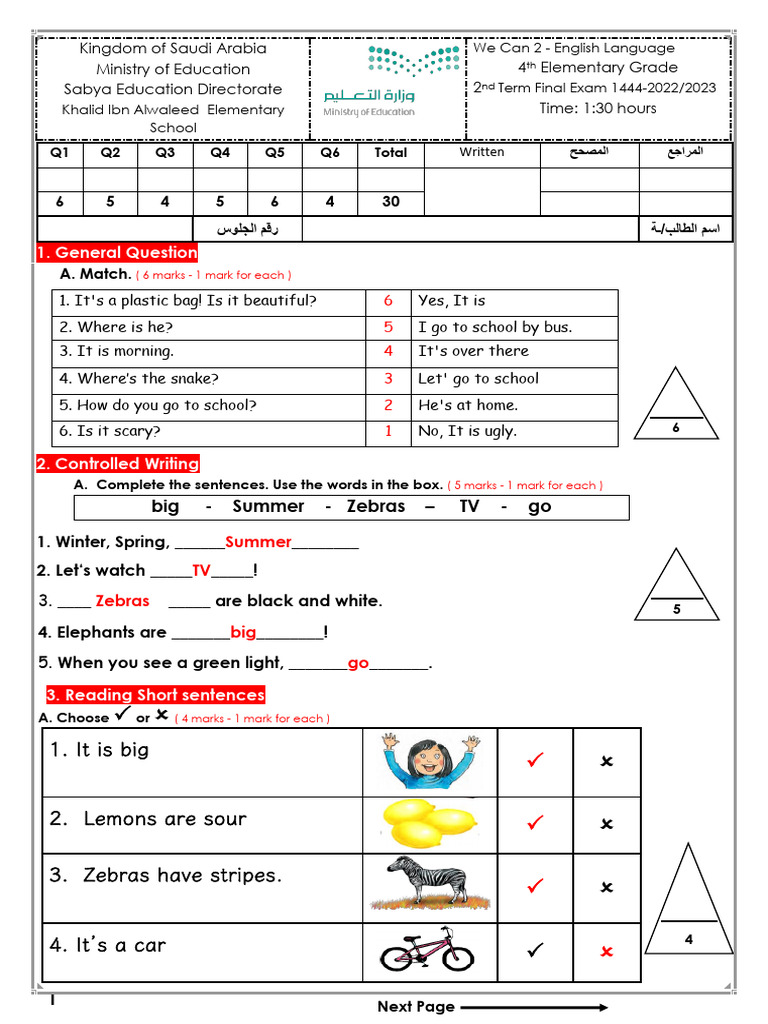 We Can 2- 4th- 2nd Term A | PDF | Linguistics
