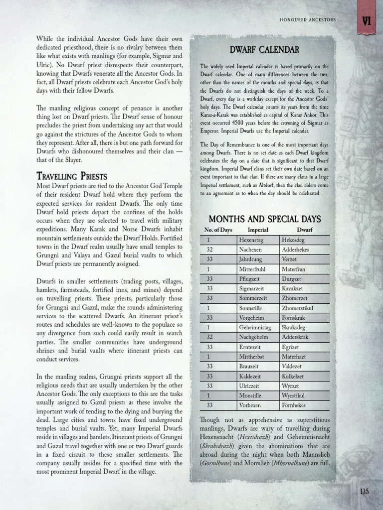 Dwarf Ancestor Gods and Religious Practices | PDF | Priest
