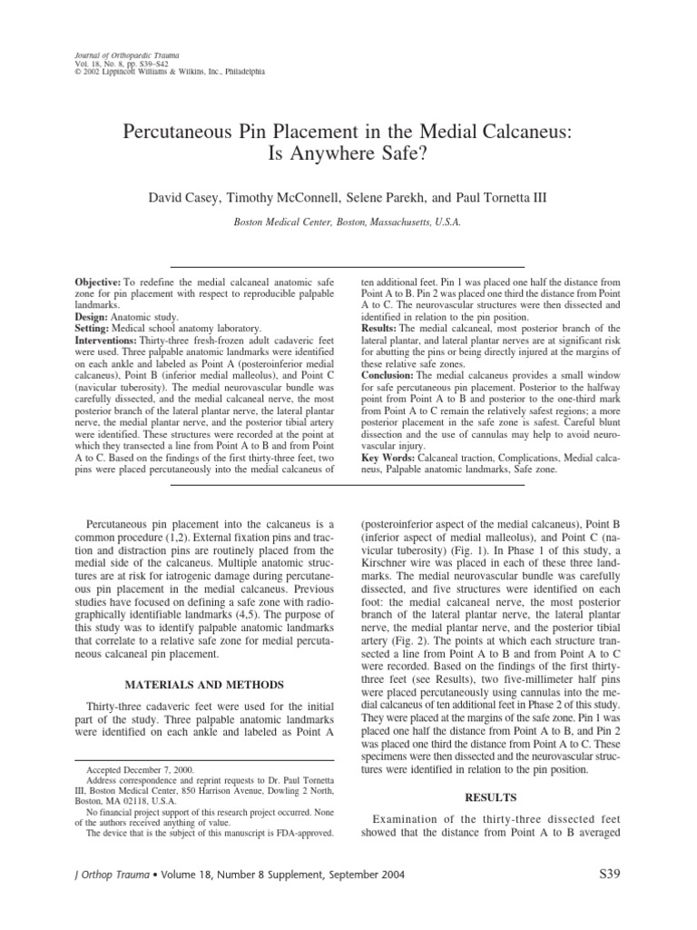 percutaneous_pin_placement_in_the_medial.6 | PDF | Ankle | Anatomical ...