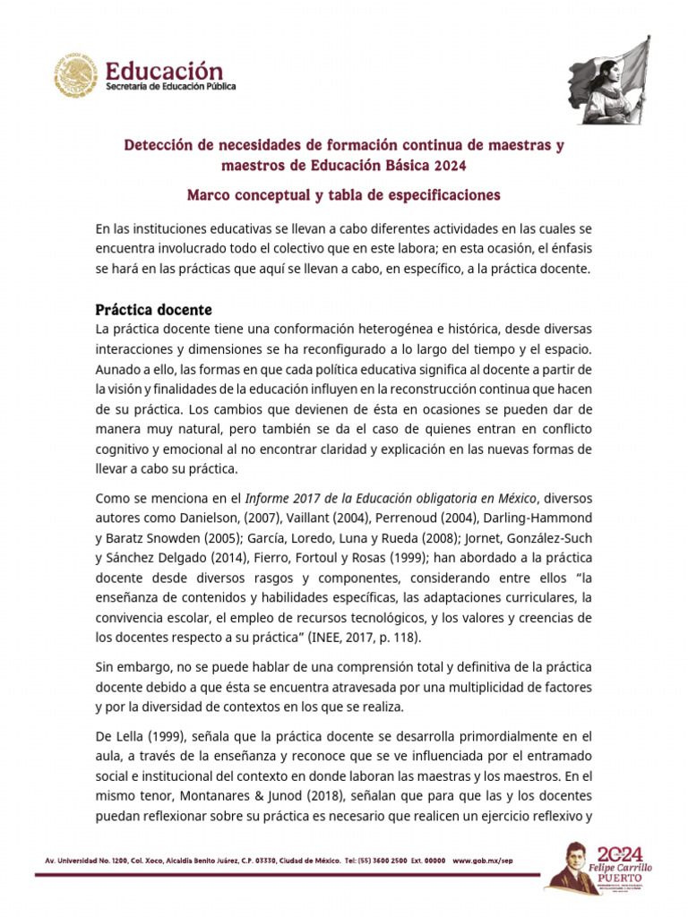 Marco Conceptual 2024 DNFC 091224 | PDF | Enseñando | Maestros