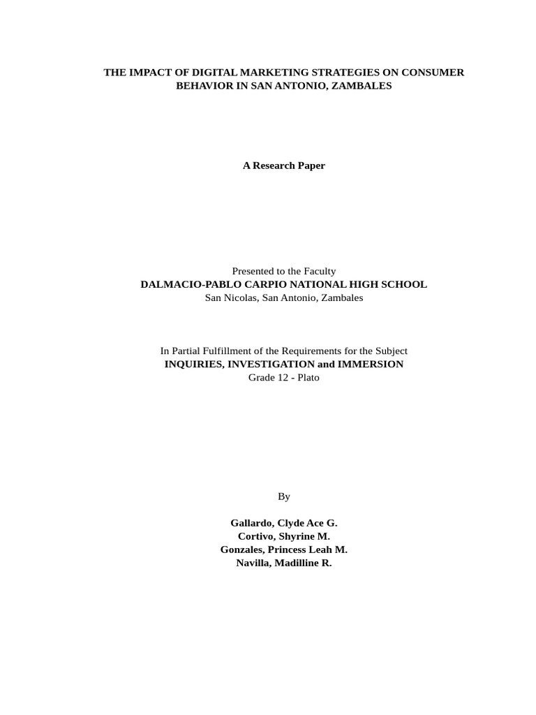 Group1 TitlePages | PDF