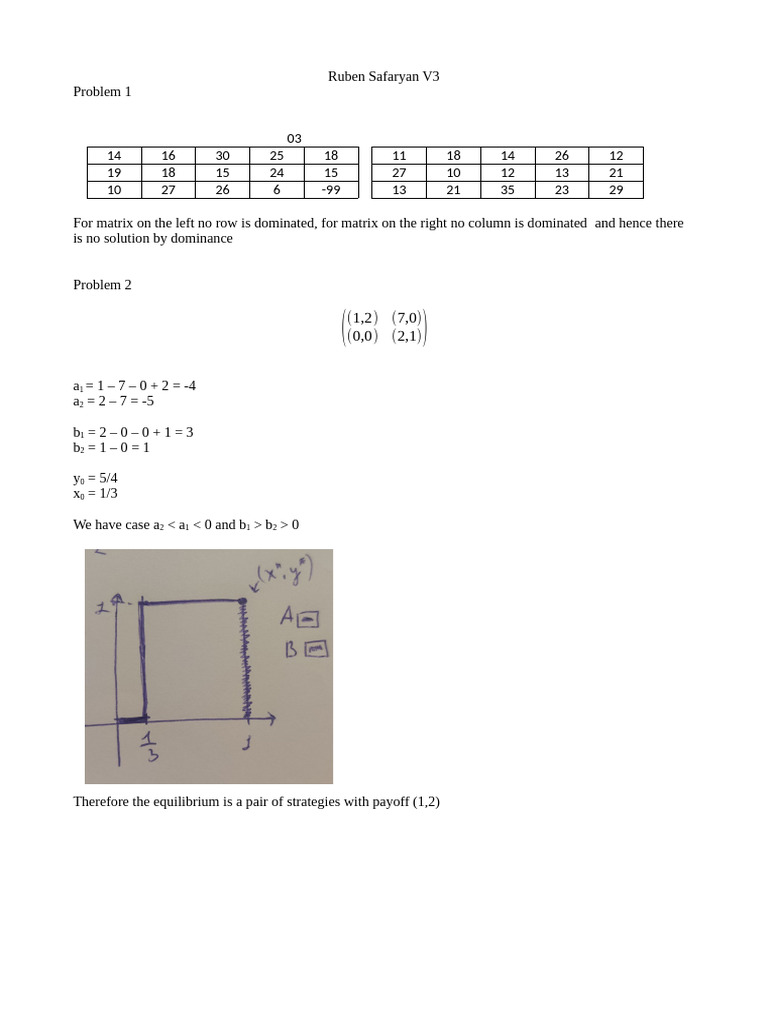 HW Safaryan Ruben Static Games | PDF