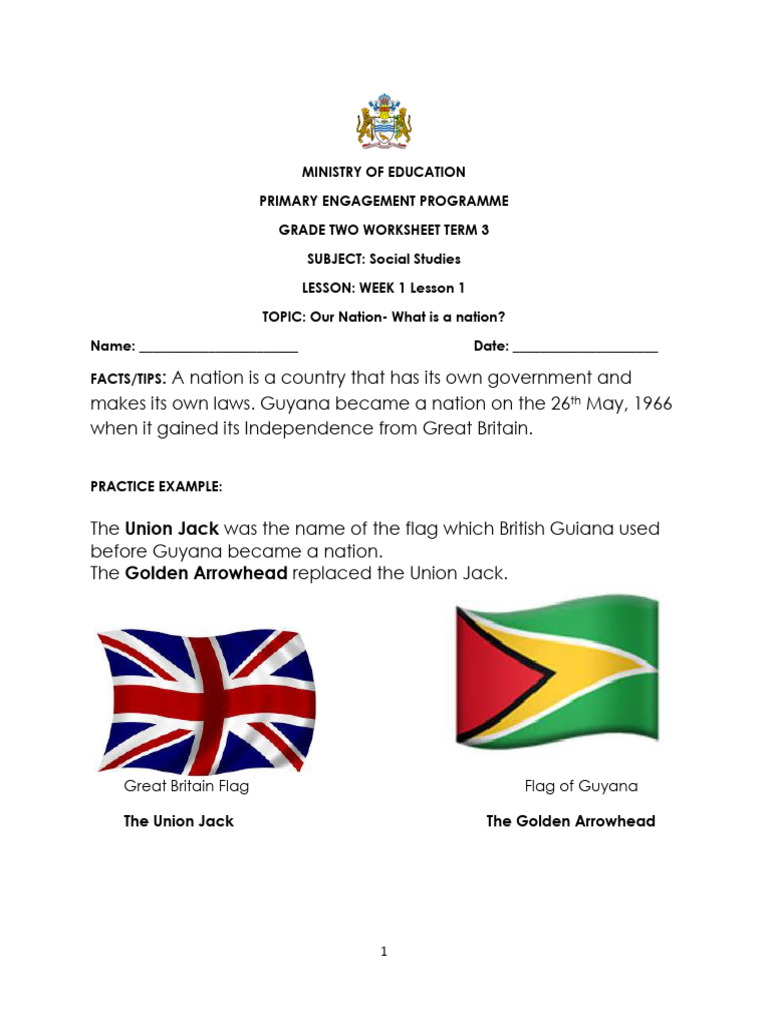 Grade 2 Social Studies: Our Nation | PDF