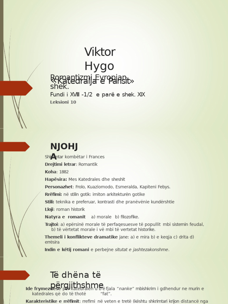 Leksion 10. Hygo | PDF