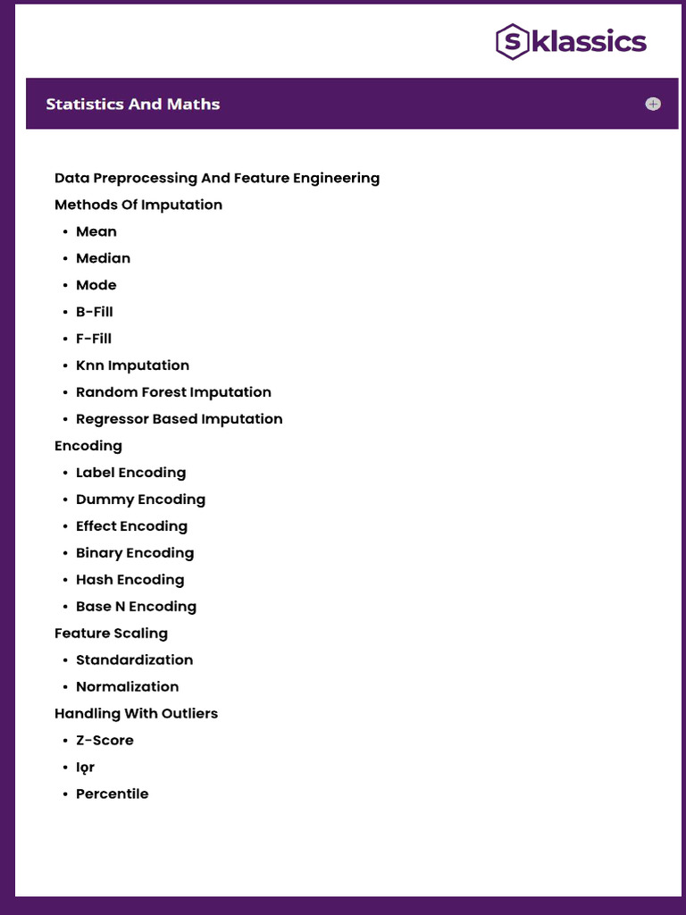 Data Preprocessing Techniques Explained | PDF
