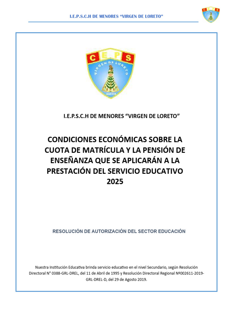 CONDICIONES ECONOMICAS 2025- ORIGINAL VL | PDF | Finanzas personales