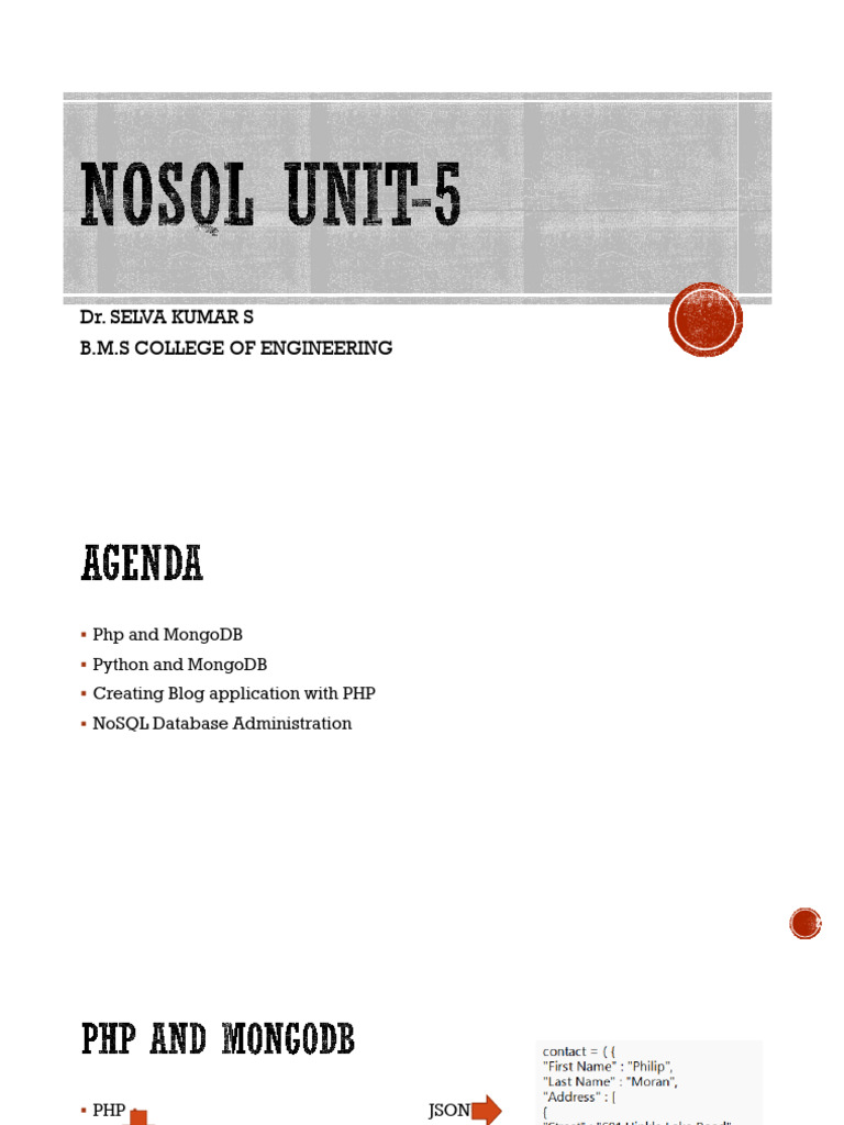 NoSql Unit 5 | PDF | Comma Separated Values | Boolean Data Type