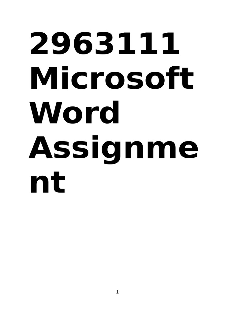 2963111microsoft Word Assignment Pdf 6399