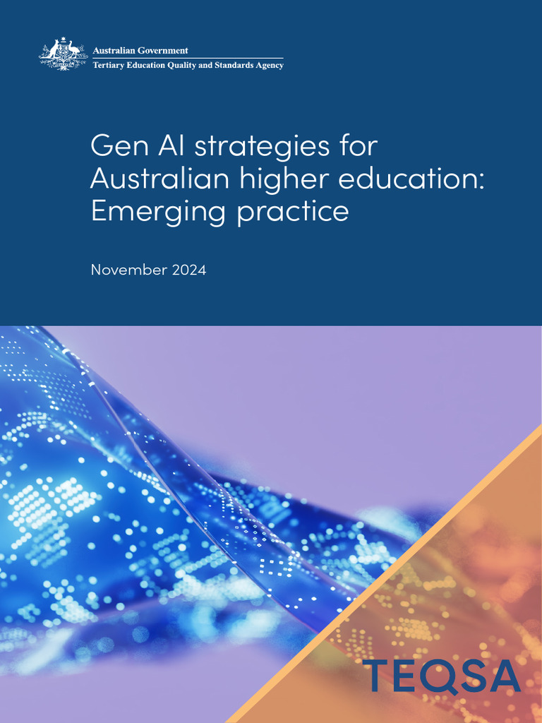 TEQSA Gen AI Strategies Emerging Practice Toolkit 1732781748 | PDF ...