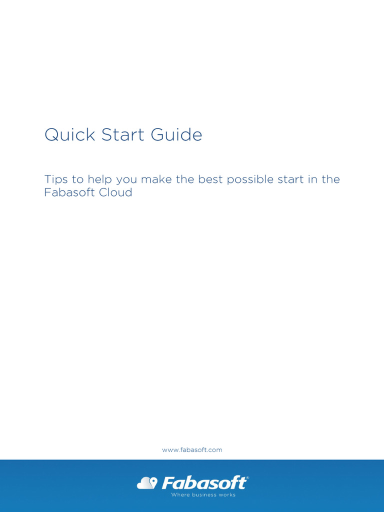 Fabasoft Cloud - Quick Start Guide (EN) | PDF