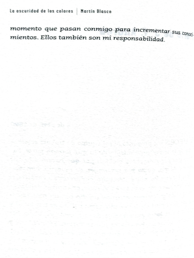 La Oscuridad de Los Colores. Martín Blasco 2da Parte. | PDF