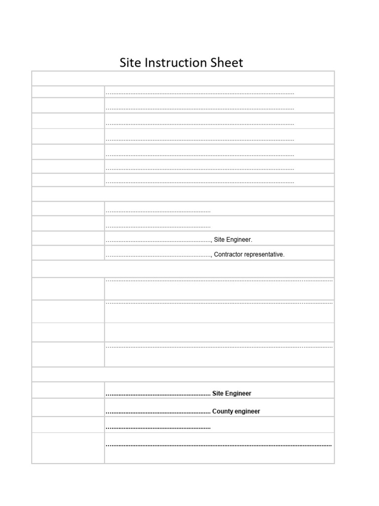 Instruction Template Final | PDF
