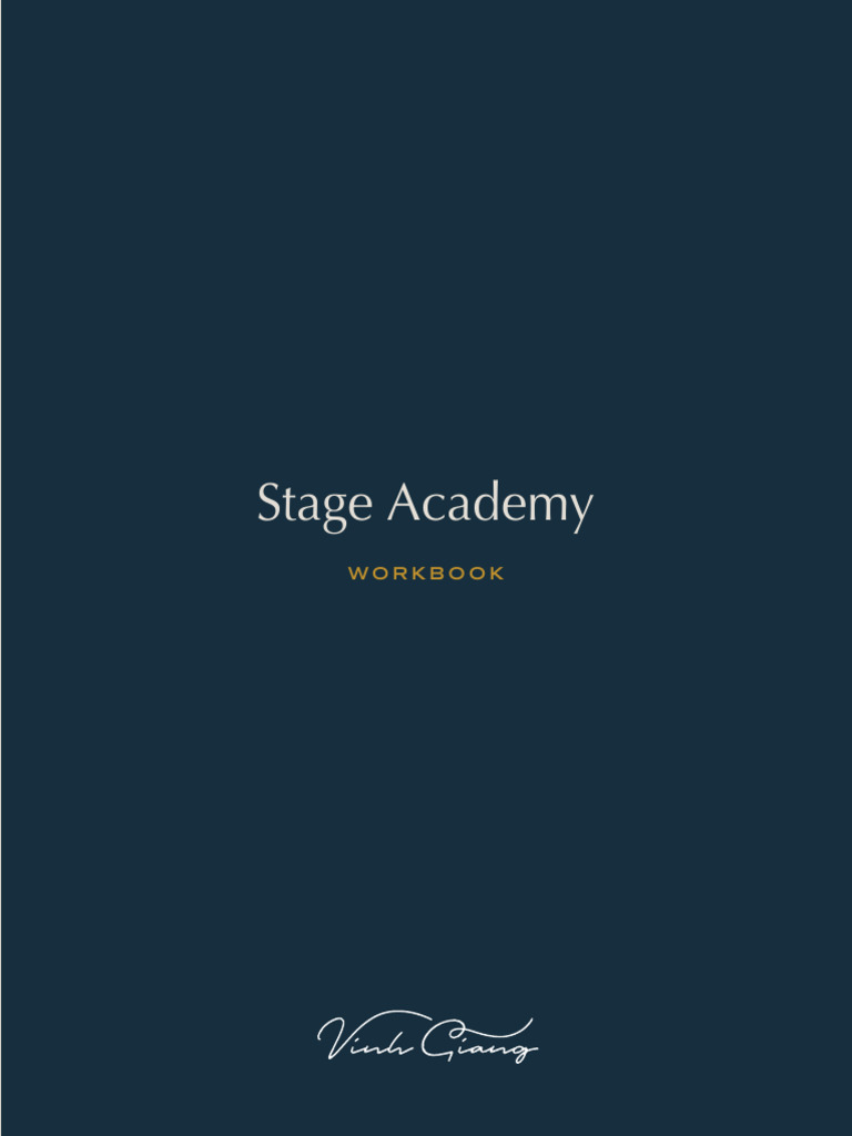 Stage Academy Workbook - 2024 | PDF | Accent (Sociolinguistics ...